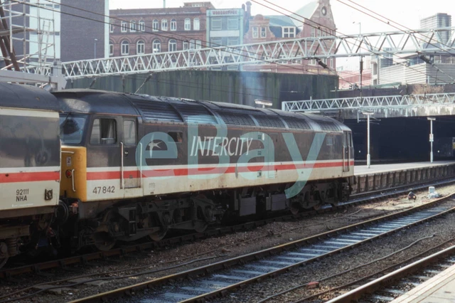 35MM RAILWAY SLIDE of Class 47 47842 @ Birmingham New Street Copyright ...