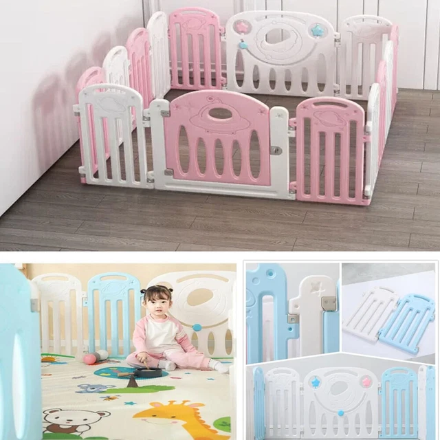 BABY LAUFGITTER LAUFSTALL Kinder Absperrgitter Krabbelgitter ...