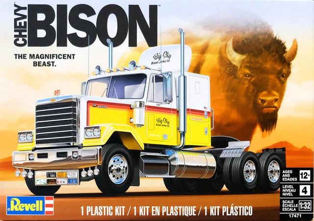 CHEVY BISON SEMI Truck LKW 1:32 Model Kit Bausatz Revell 7471 EUR 29,90 ...