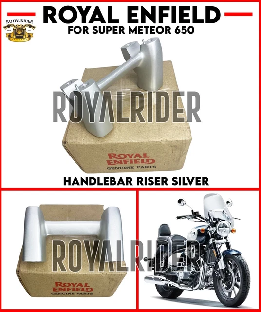 ROYAL ENFIELD HANDLEBAR RISER SILVER For Super Meteor 650 $86.89 ...