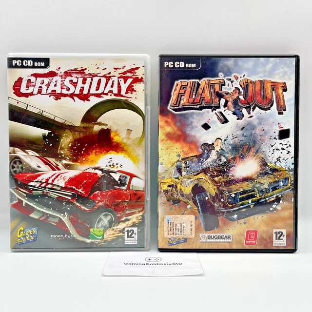 CRASHDAY + FLATOUT PC CD-Rom Games Machine Gioco Computer COMPLETI OTTIME CONDIZ EUR 15,98 ...