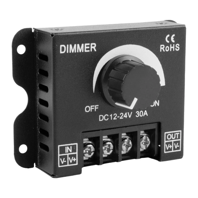 DIMMER INTERRUPTEUR LAMPE LED Variateurs Pwm Réglable Contrôleur Dc 12V-24V EUR 13,62 - PicClick FR