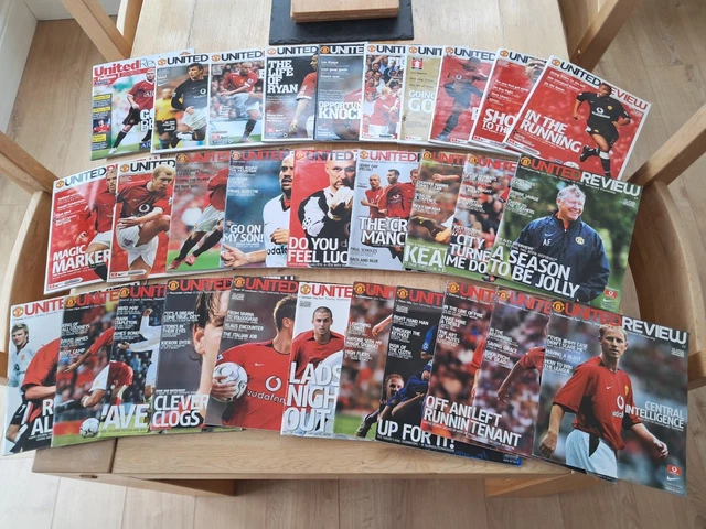 MANCHESTER UNITED 30 Home Programme Bundle From 2002 To 2006 £5.97 ...