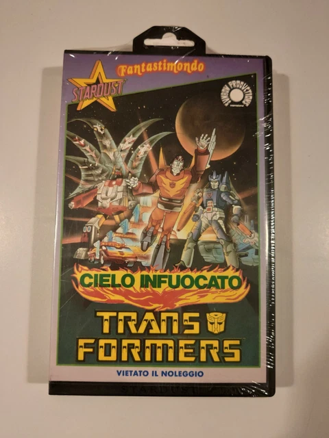 TRANSFORMERS CIELO INFUOCATO - Vhs Stardust Fantastimondo Nuova! *Unica ...