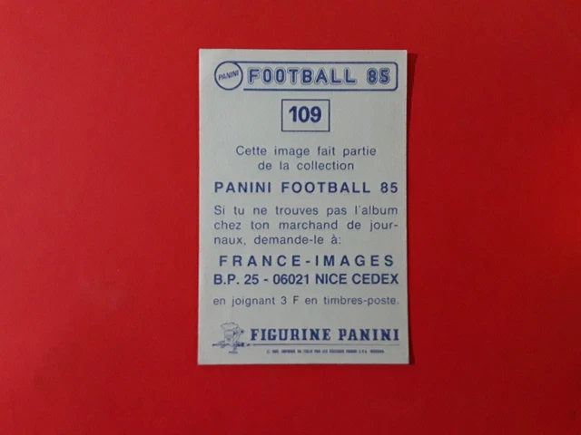 PANINI FOOTBALL 85 JEAN PIERRE BADE MARSEILLE #109 EUR 2,50 - PicClick FR