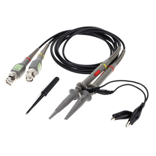 100MHZ 1X/10X ADJUSTABLE Probe Attenuation Test Cable Detachable Hook ...