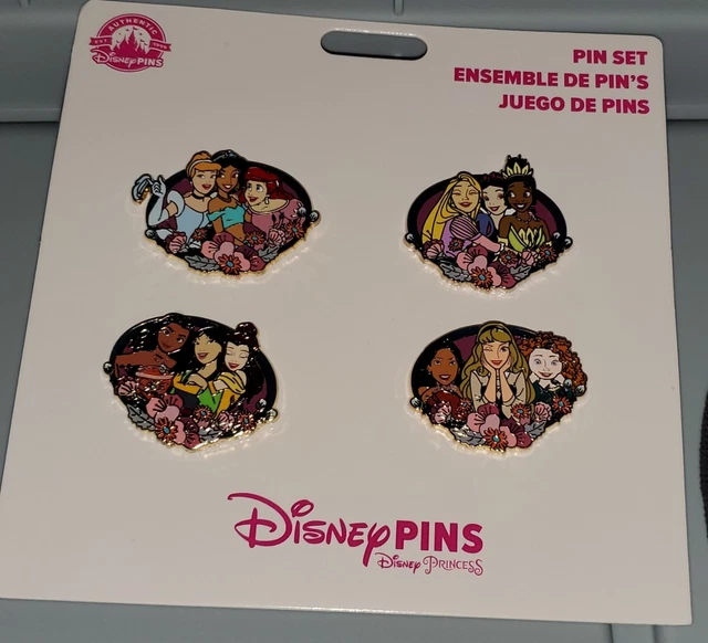DISNEY PINS PRINCESS Booster Set Mulan ~ Cinderella ~ Ariel ~ Tiana ...