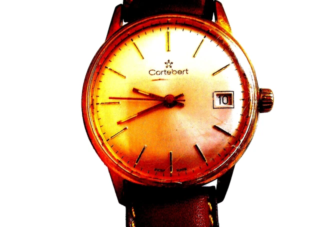 CORTEBERT-ANCIENNE MONTRE SUISSE Mecanique-Vintage Swiss Winding Watch ...