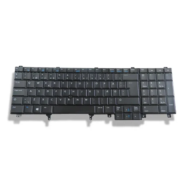 DANISH BLACK KEYBOARD assembly - Dell Latitude E5520 & E5530 £40.00 ...