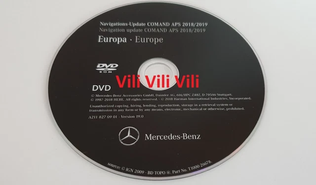 2019 MERCEDES-BENZ DVD Comand Aps Europa NTG1 W211 E-Klasse A2118270901 ...