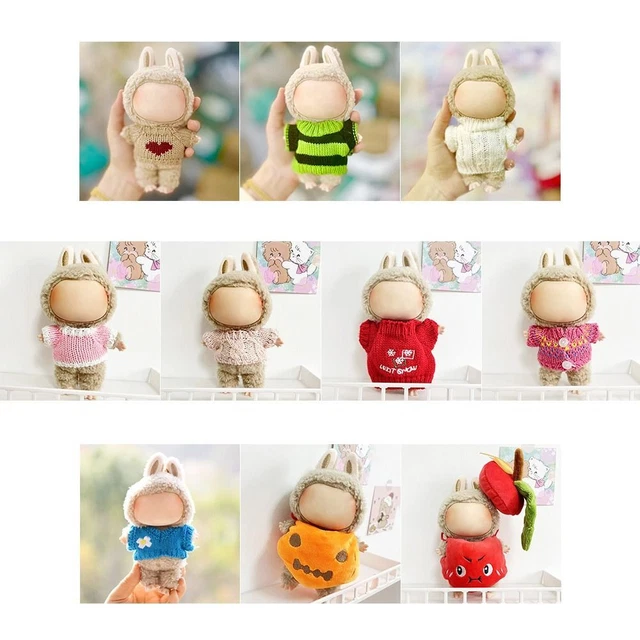 HANDMADE LABUBU SWEATER Cos Gift Labubu Clothes For 17cm Labubu Doll £3 ...