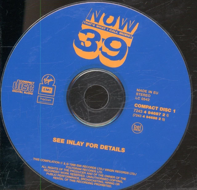 VARIOUS ARTISTS NOW That's What I Call Music! 39 double CD UK Emi 1998 ...