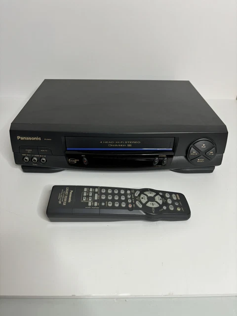 PANASONIC PV-9451 OMNIVISION VHS VCR 4 Head Hi-Fi Stereo Tested Blue ...