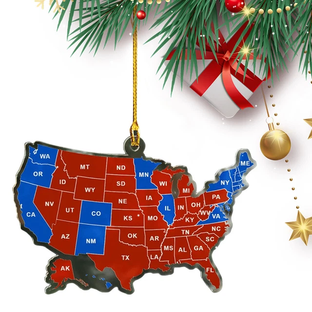 2024 ELECTION RESULTS Map Presidential Election Map Christmas Tree ...