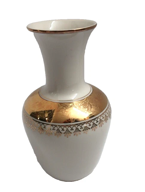 BAVARIA PORZELLAN VASE ,alte Vase mit Goldrand ,Blumen Vase EUR 29,99 ...