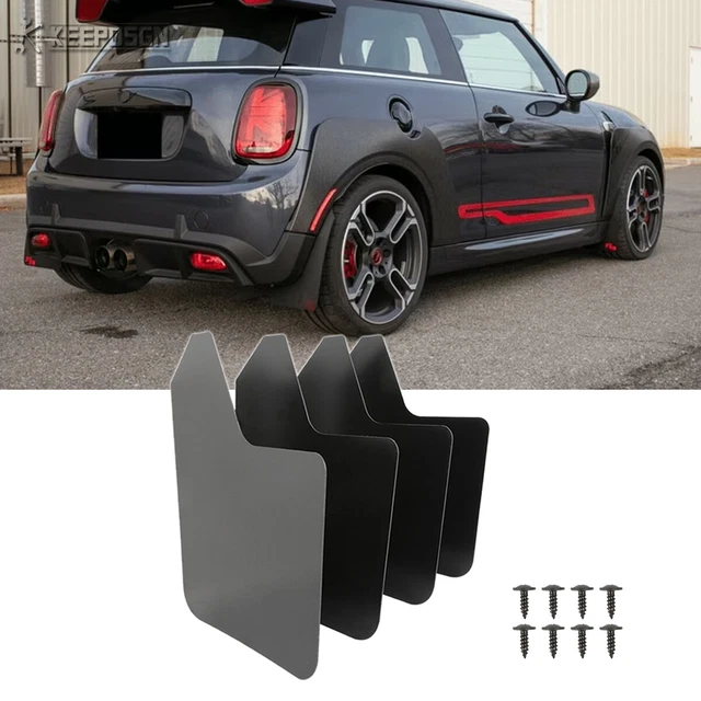 4PCS FOR MINI Cooper R55 R56 JCW Matte Mud Flaps Splash Guards Mudguard ...