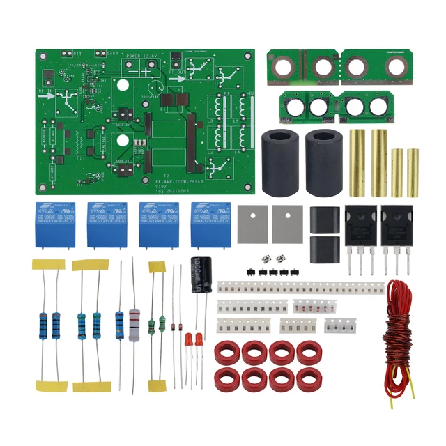 DIY DUAL BAND Shortwave RF Power Amplifier Board Kit 100W Automatic TX ...