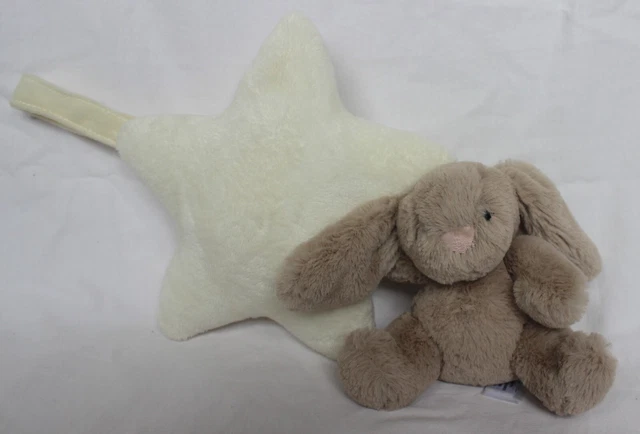 JELLYCAT BASHFUL BUNNY Musical Star Pull Soft Toy VGC £14.99 - PicClick UK