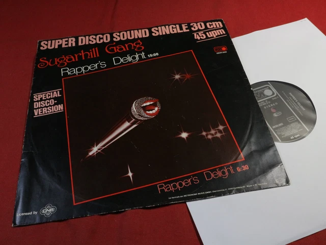SUGARHILL GANG RAPPER'S DELIGHT 12" Maxi Metronome 0930.002 Germany ...