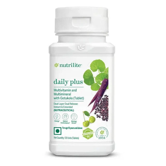 AMWAY NUTRILITE DAILY Plus Multivitamin & Multimineral 120 Tablets Exp ...