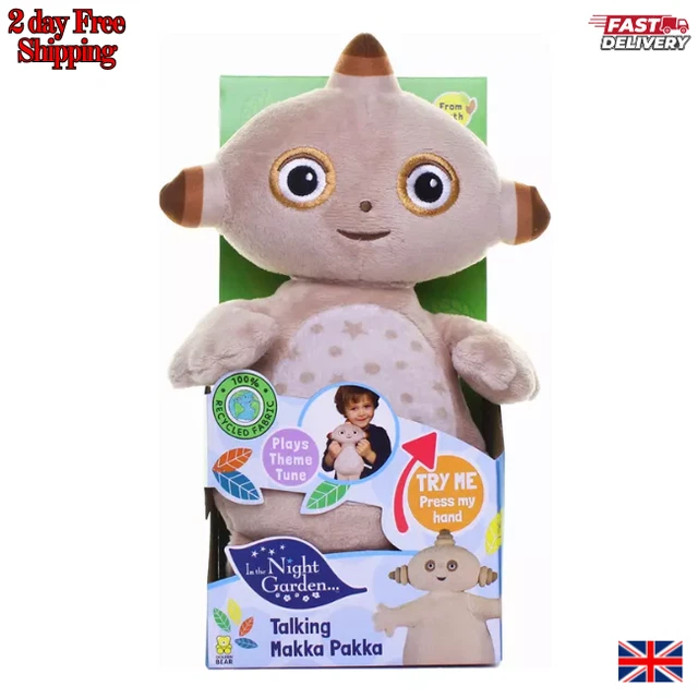 CBEEBIES IN THE Night Garden Makka Pakka Talking Teddy Bear Plush Toy £ ...