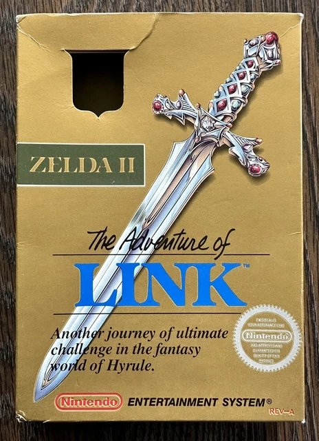 ZELDA II THE Adventure of Link BOX FOAM ONLY NO GAME (Nintendo, NES ...