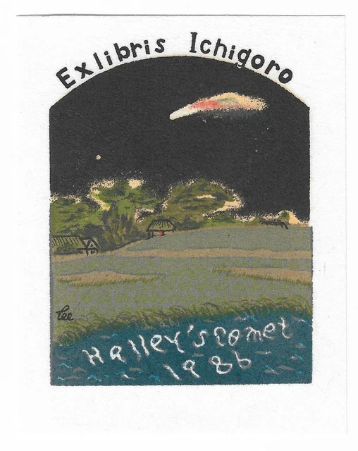 ABEL LEE: EXLIBRIS für Ichigoro, Halley`s Comet 1986" EUR 8,00 - PicClick FR