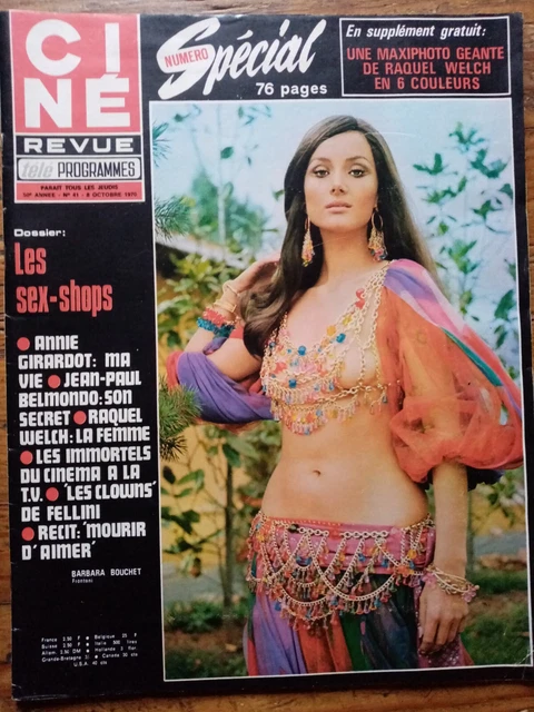 CINÉ-REVUE -N°41-1970-ANNIE GIRARDOT&MOURIR d'aimer-Raquel Welch poster-Belmondo EUR 23,00 ...