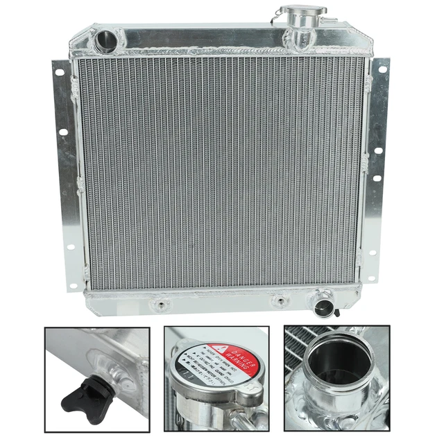 FOR 58-84 TOYOTA Land Cruiser FJ40 FJ45 Full Aluminum 3-Row Radiator ...
