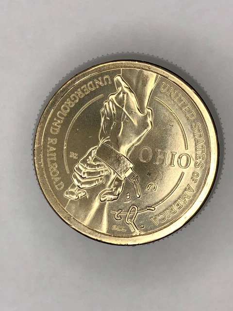 2023 ERROR OHIO-P Underground Railroad $1 American Innovation Coin-Die ...