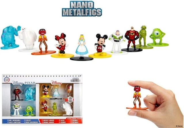 DISNEY PIXAR NANO METALFIGS by Jada Collectible 10 Pack Die-Cast Metal ...