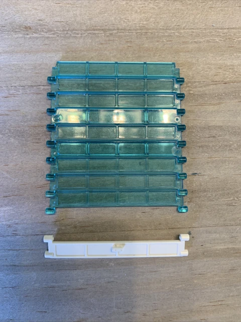 LEGO 4218 9 x slats for roller door without handle, 1 x with handle ...