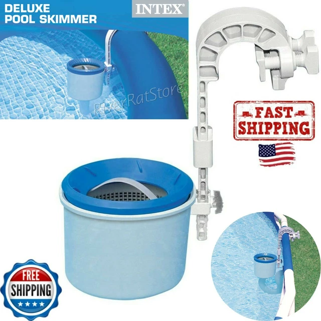 INTEX SWIMMING POOL Deluxe Surface Skimmer Wall Mount Basket Above ...