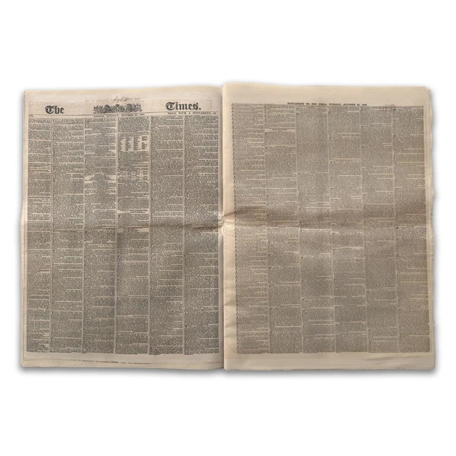 VICTORIAN ERA NEWSPAPER Genuine Authentic 19th Century Paper £99.99 ...