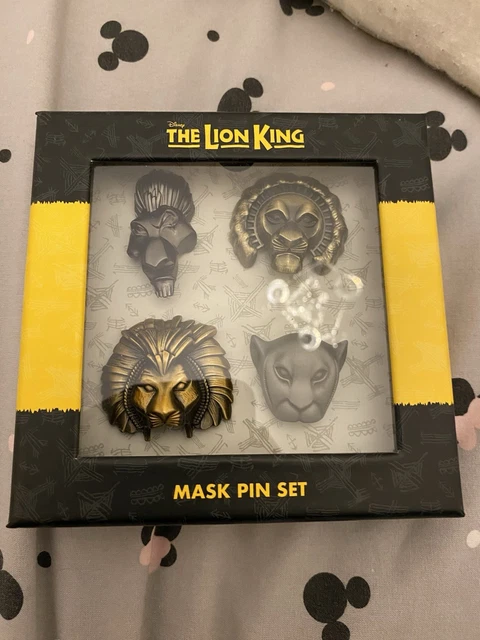 DISNEY BROADWAY MUSICAL The Lion King Mask Pin Set Of 4 Disney Original ...