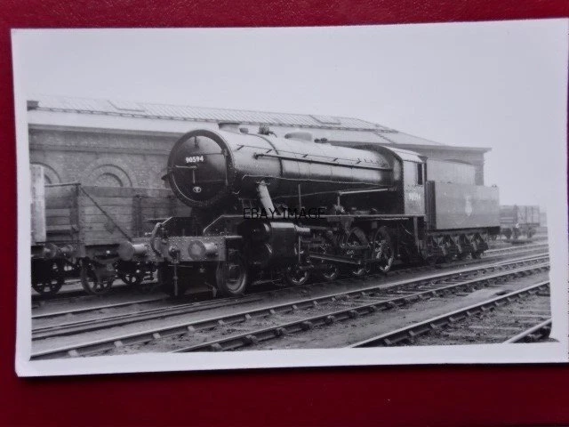 PHOTO BR Class 2-8-0 Wd/8 Loco No 90594 £1.85 - PicClick UK