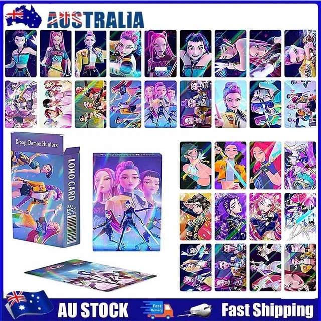 K-POP DEMON HUNTERS 30 Pieces Collector Trading Card Movie Peripherals ...