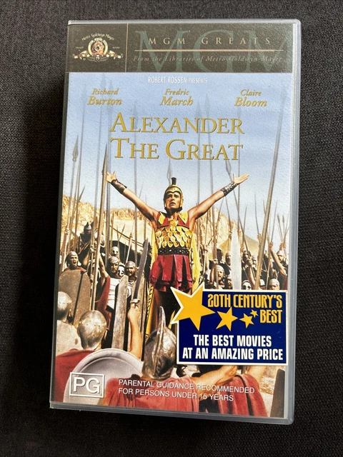 ALEXANDER THE GREAT VHS 1955 Richard Burton $16.99 - PicClick AU