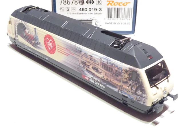 ROCO HO 78678 SBB 4 achsige Elok 460 019 3 beige OVP AC Sound gebraucht ...