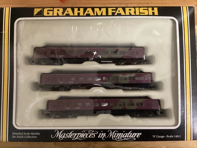GRAHAM FARISH 371-525 N Gauge 3-car Class 158 158811 Transpennine ...
