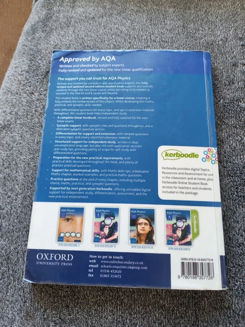OXFORD AQA PHYSICS A Level Year 2 2Nd Edition Jim Breithaupt £5.45 ...