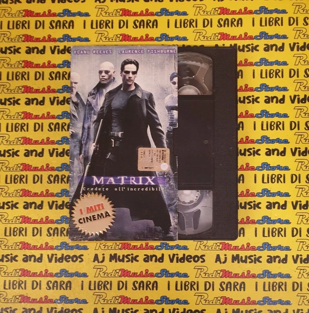 VHS CARTONATA MATRIX 2001 keanu reeves laurence fishburne WARNER I MITI ...