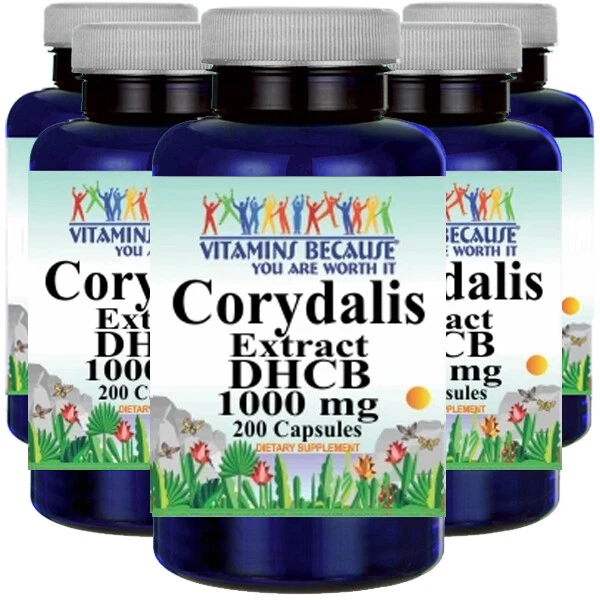 CORYDALIS EXTRACT DHCB 1000mg 5X200 Caps USA made £60.24 - PicClick UK