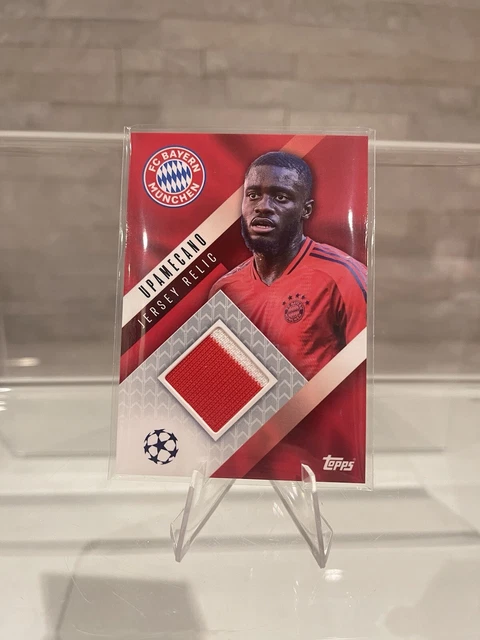 MATCH ATTAX 2024 2025 Jersey Patch Relic Bayern Munich Dayot Upamecano ...