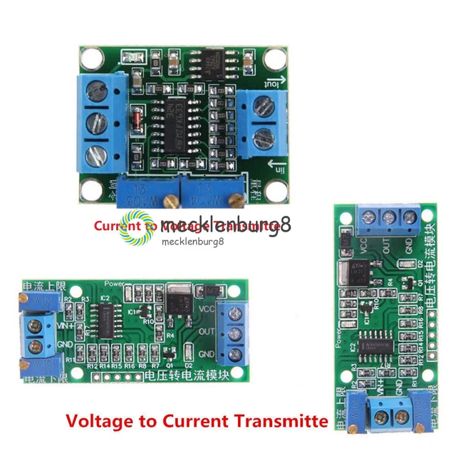 CURRENT VOLTAGE TRANSMITTER 4-20mA/0-5V Insulation Signal Converter ...