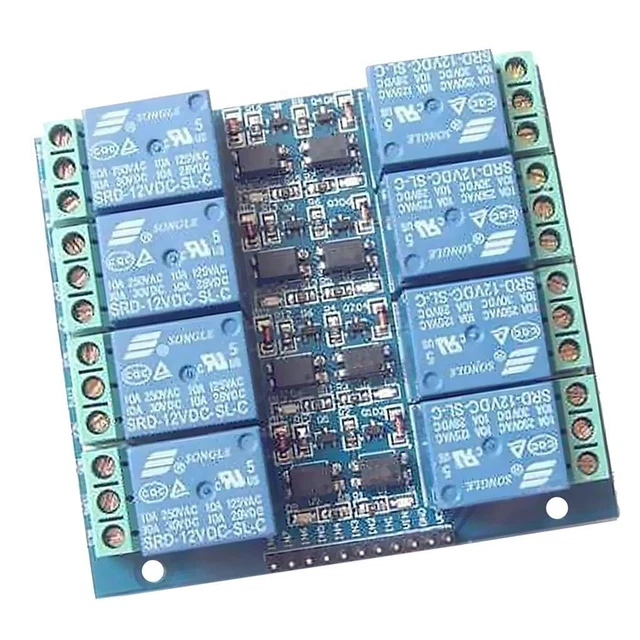 NEW 12V 10A 8 Channel Relay Module with Optocoupler High £9.70 ...