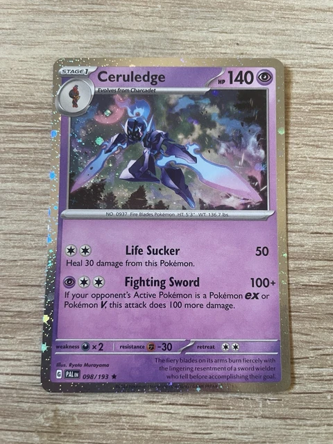 (POKEMON) CERULEDGE 098/193 Cosmo Holo Official Pokémon Card $5.00 ...