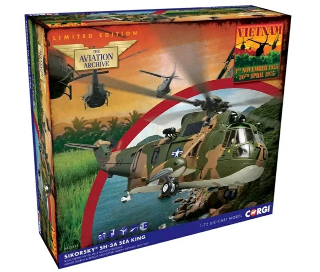 NEW RELEASE AA33423 Corgi 1:72nd Scale Sikorsky SH-3A Sea King Diecast ...