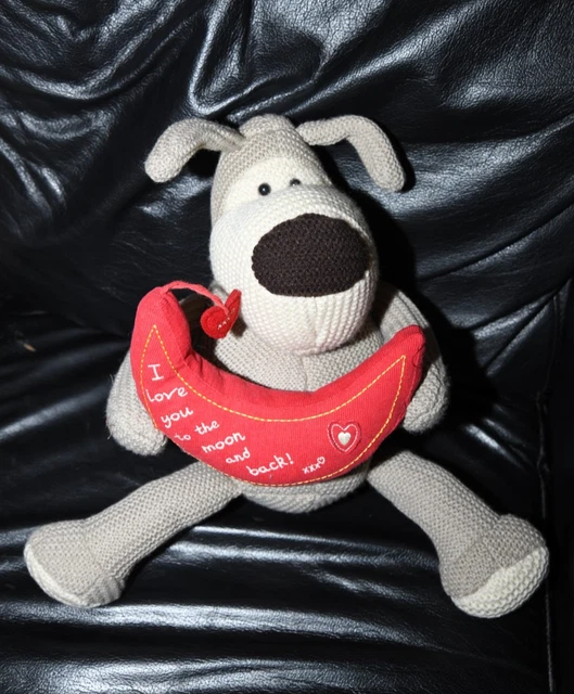 BOOFLE SOFT TOY Knitted 15” Bear Plush Love You To The Moon And Back £ ...