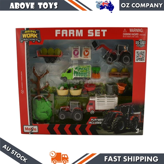 MAISTO MINI WORK Machines Super Farm Play Set Kids Model Toy Gift ...